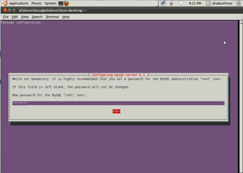 Install MySQL Database server in Ubuntu | allaboutlinux.eu